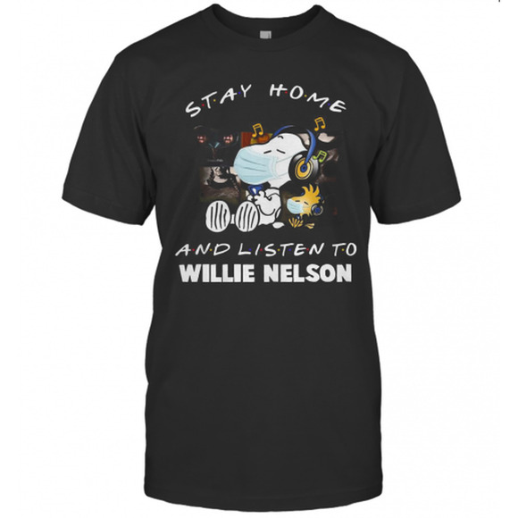 Tops | Snoopy Stay Home And Listen To Willie Nelson Tshirt | Poshmark